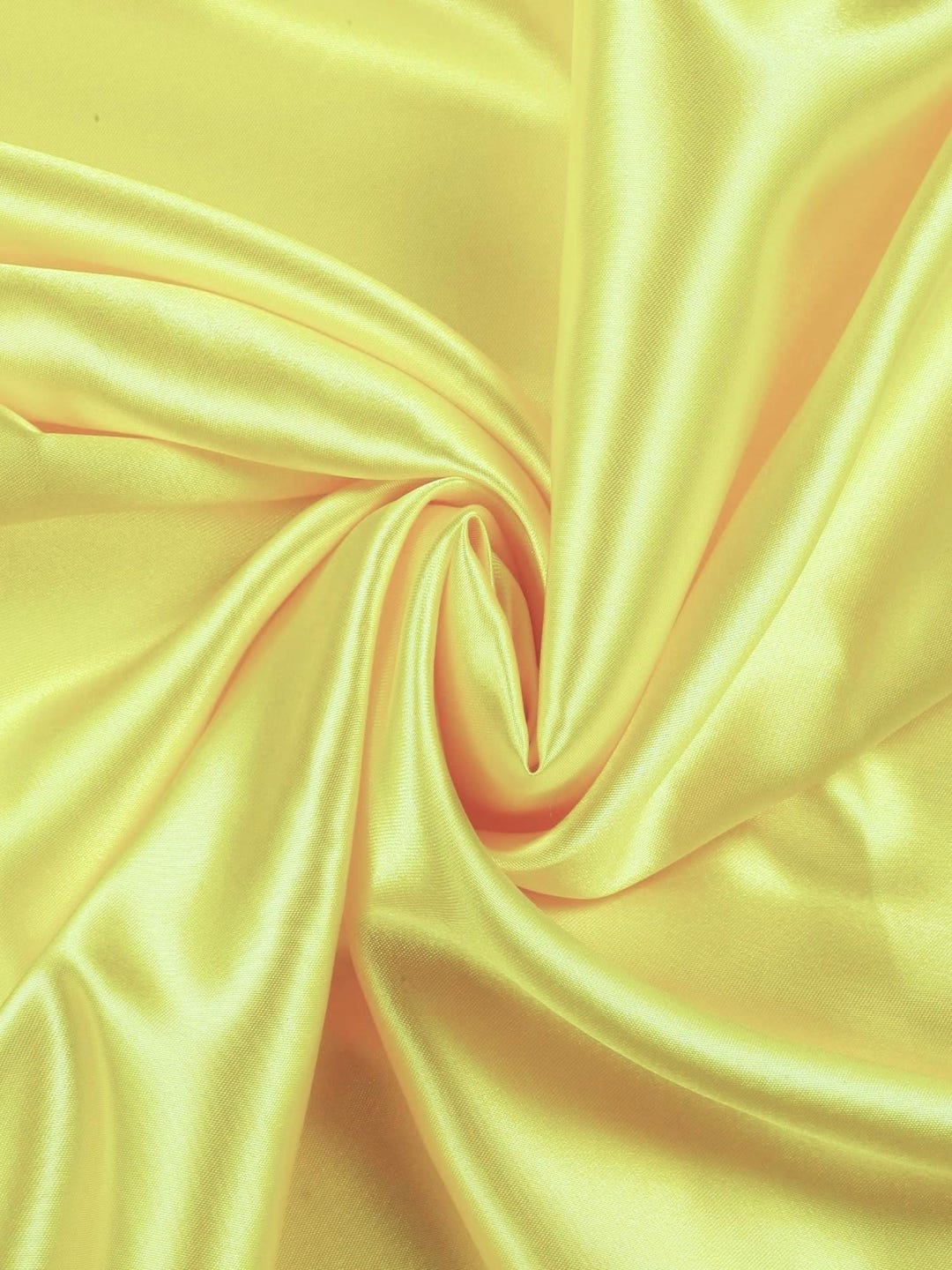 Banana Yellow 60" Wide Light Weight Non-stretch Silky Charmeuse Bridal ...