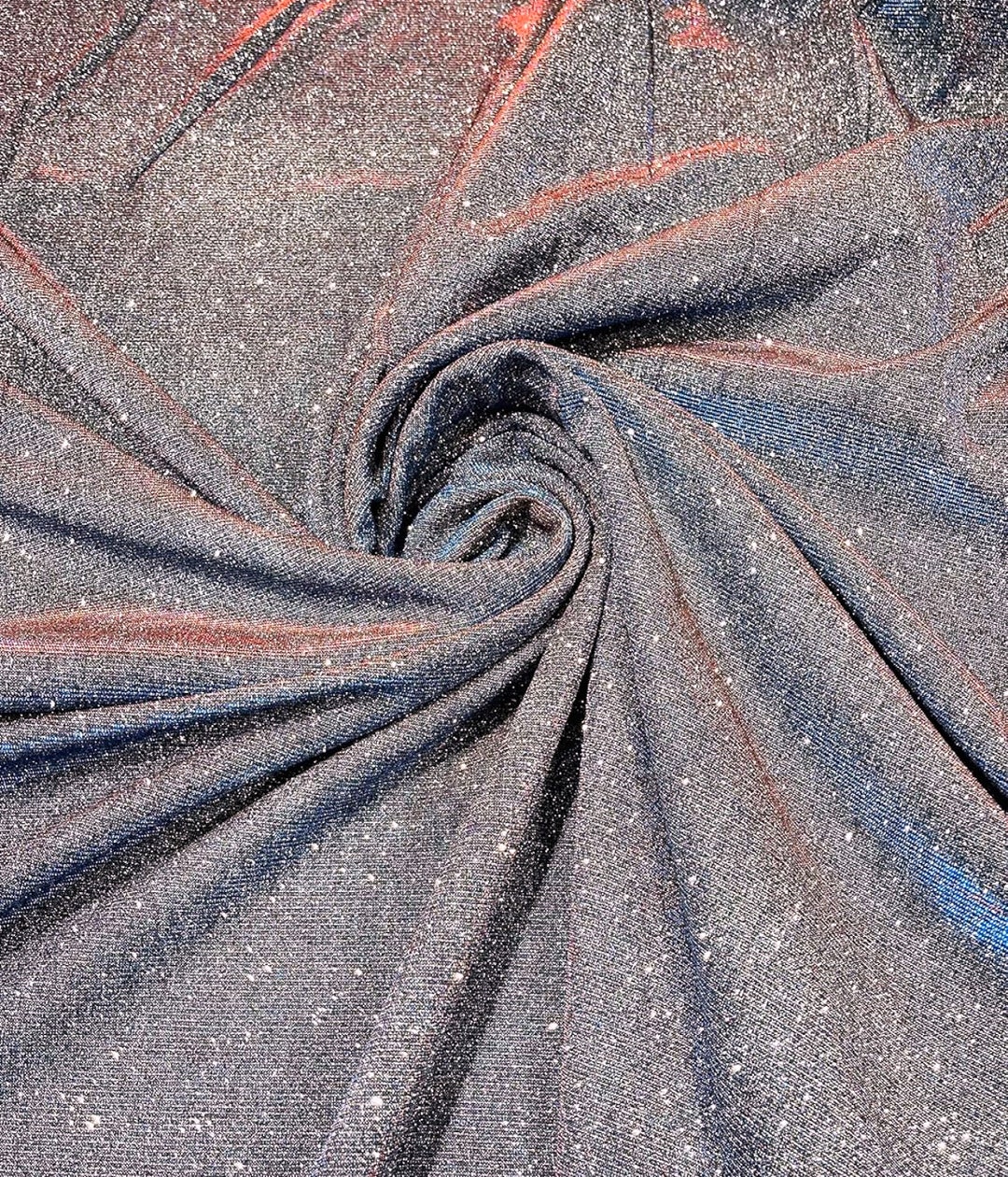 Blue & Red 54" Wide Glitter Dust Shimmer Sparkly, Metallic Foil ...