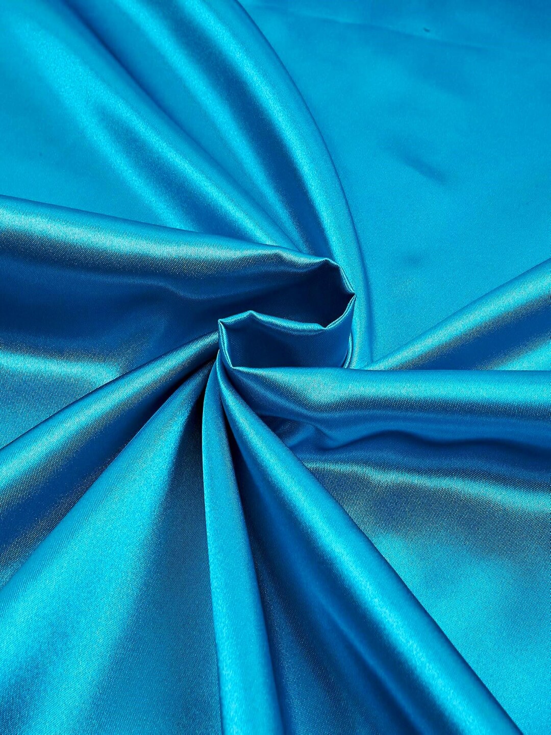 Turquoise 60" Wide Matte Satin (peau De Soie) Silk Skin Duchess ...
