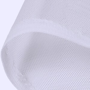 White 58" Wide Petticoat Hard Net Fabric Stiff Tulle Mesh Can-can Net ...