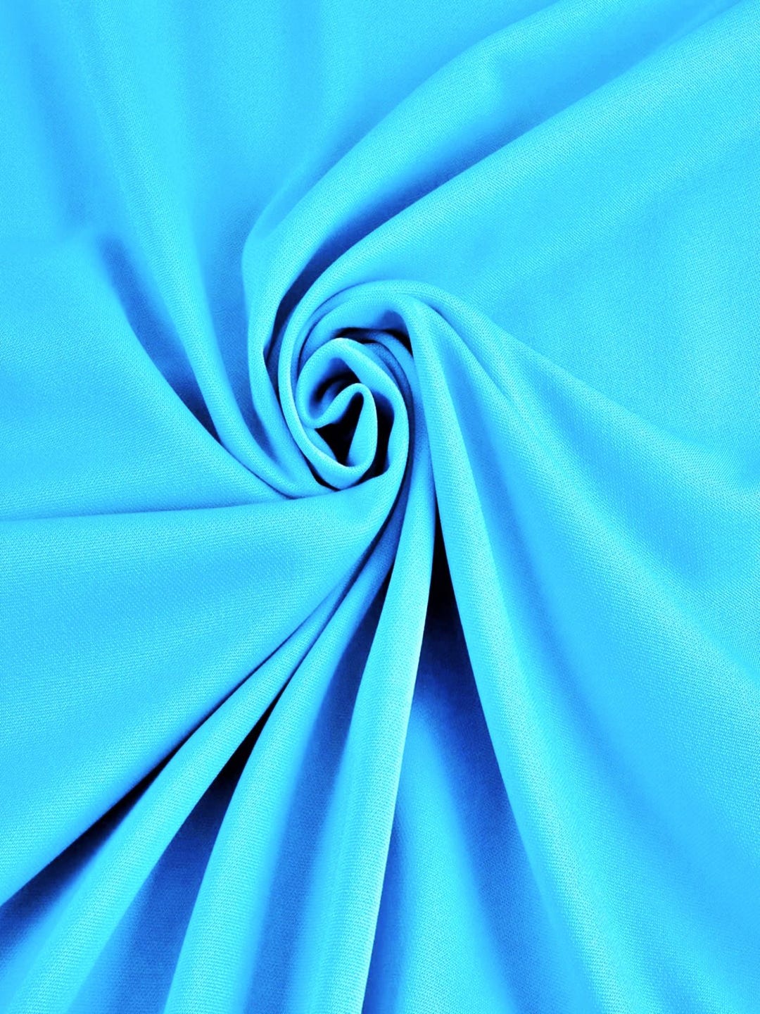 Aqua Blue 60" Wide 100% Polyester Wrinkle Free Stretch Double Knit ...