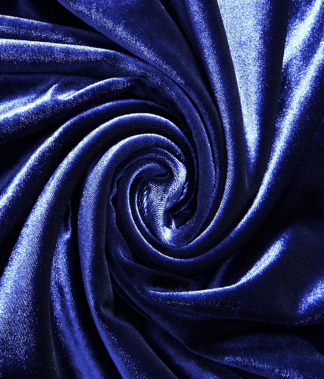Navy Blue 60" Wide Premium Spandex Stretch Velvet Fabric by the Yard - Etsy