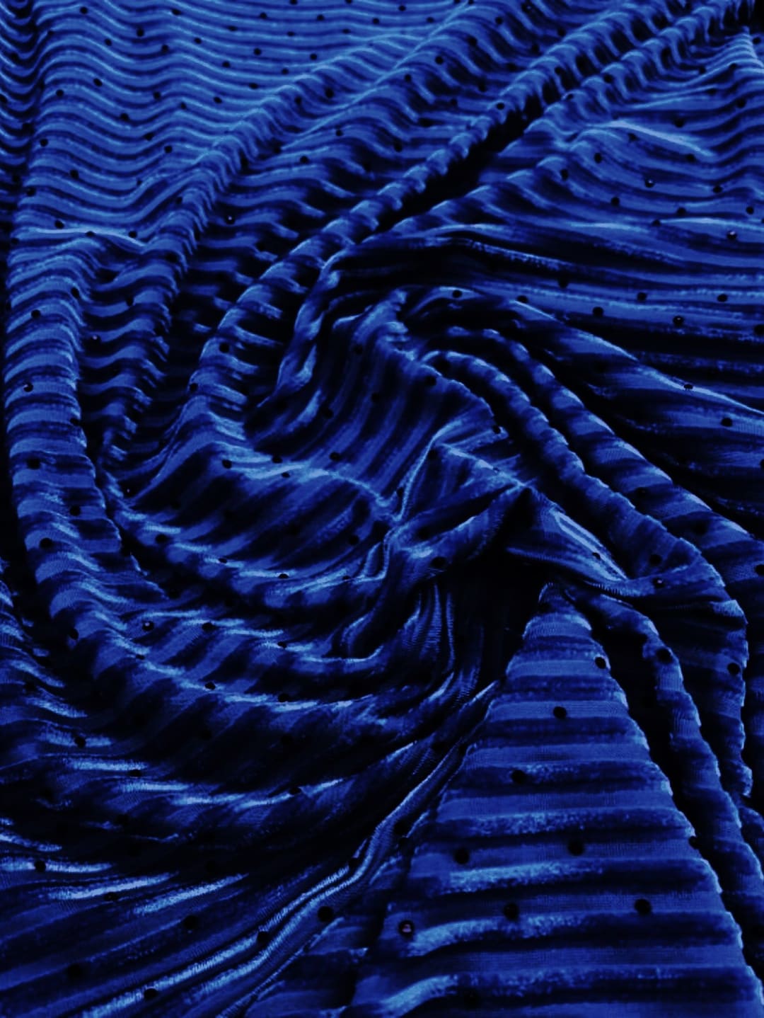 Royal Blue 60" Wide Stripe Jacquard Faux Silk Rhinestones and Striped ...
