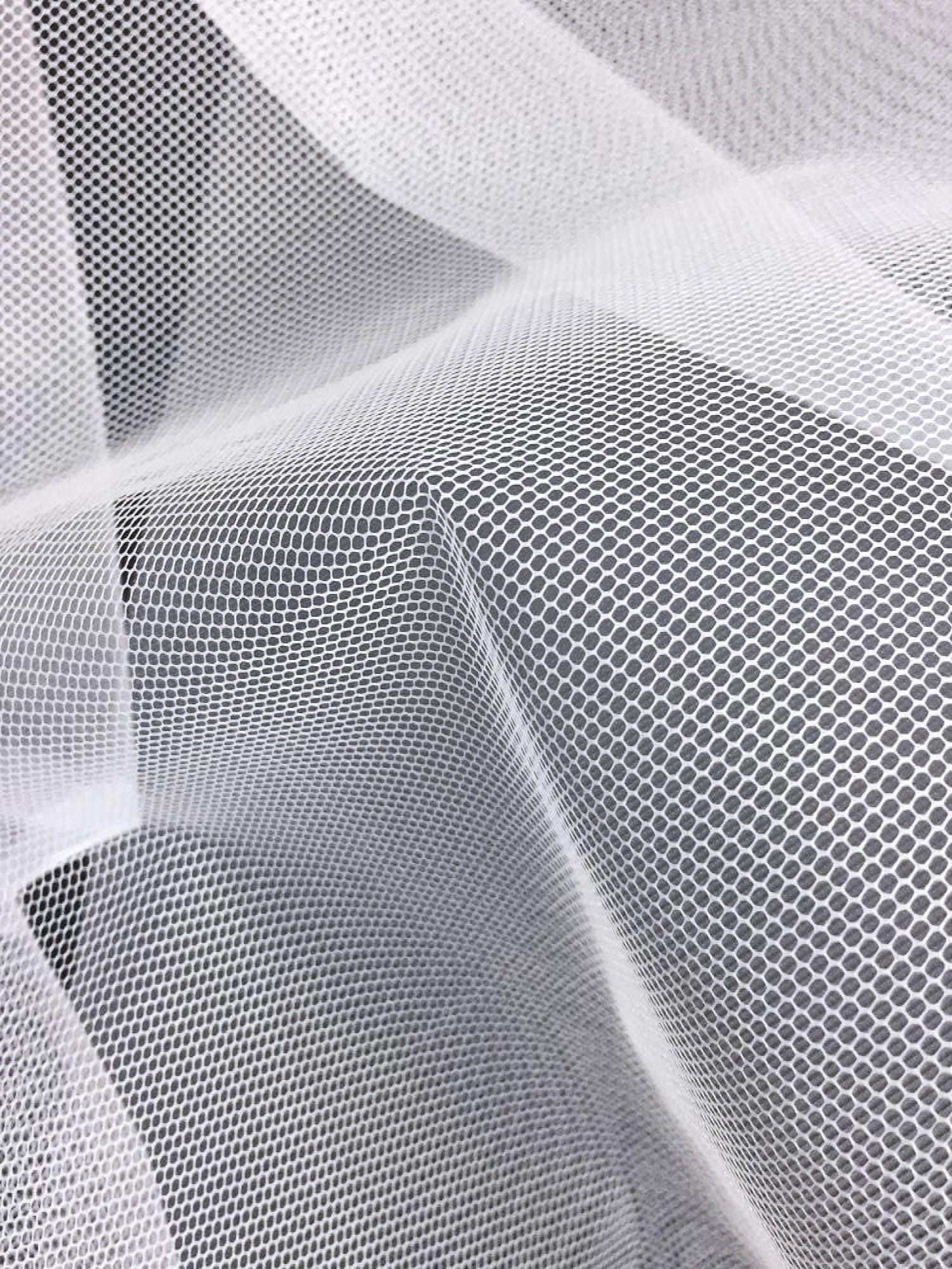 White 58" Wide Petticoat Hard Net Fabric Stiff Tulle Mesh Can-can Net ...