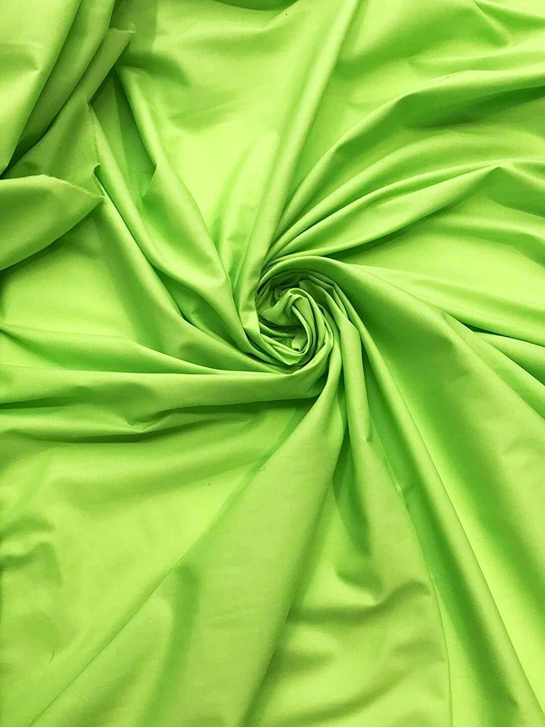 Lime Green 60" Wide Premium Light Weight Poly Cotton Blend Broadcloth ...