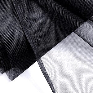Black 58" Wide Petticoat Hard Net Fabric Stiff Tulle Mesh Can-can Net ...