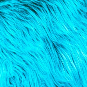 Turquoise, 60" Wide Luxury Long Pile Soft Shaggy Creative Cosplay ...