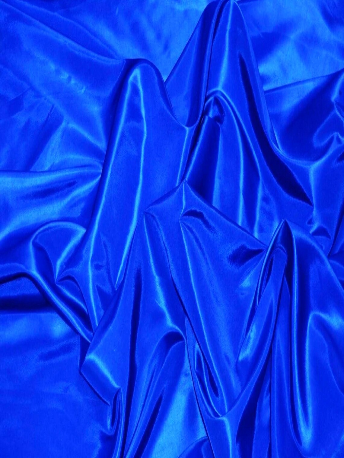 Royal Blue, 60" Wide Polyester Non Stretch Two Tone Solid Taffeta ...