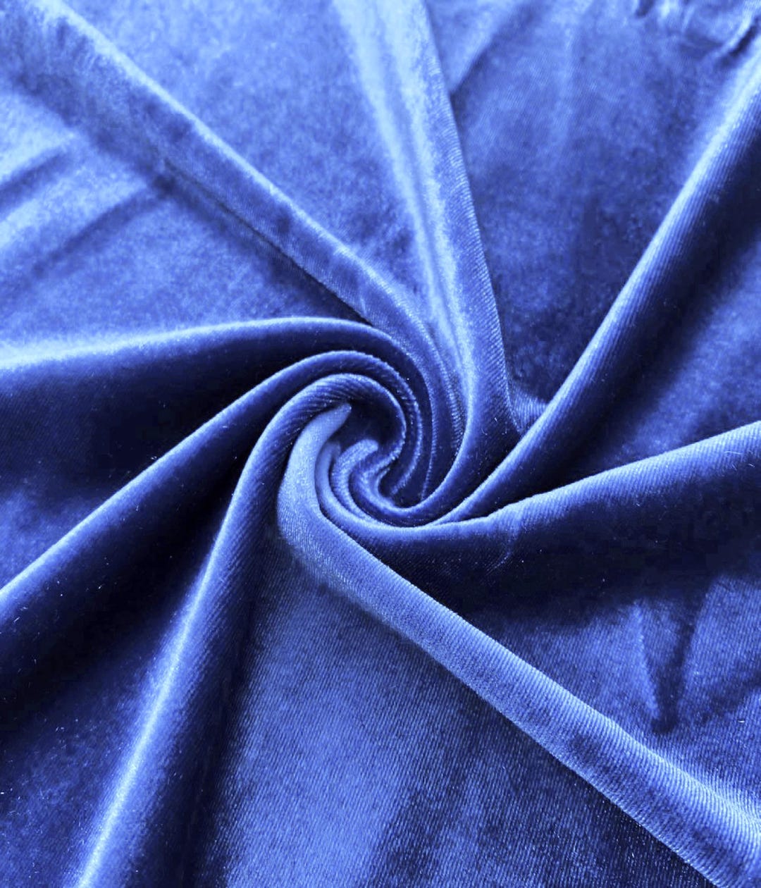 Steel Blue 60" Wide Premium Spandex Stretch Velvet Fabric by the Yard ...