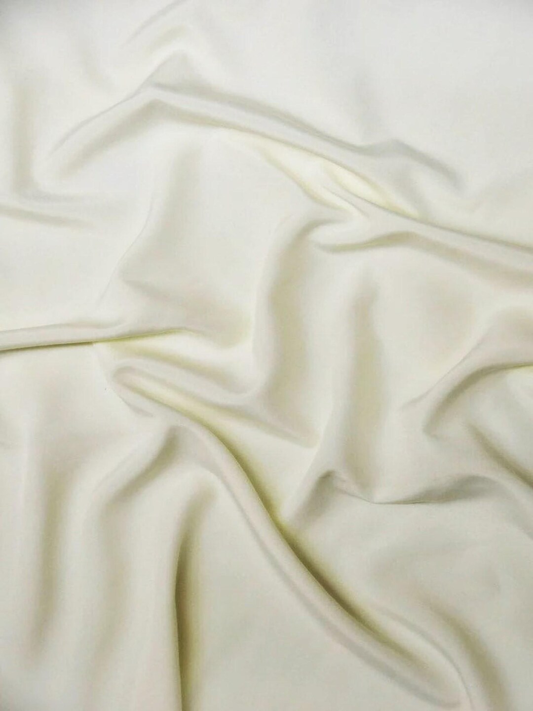 Ivory 60" Wide Soft Texture Polyester Peach Skin Faille Dress Suit ...