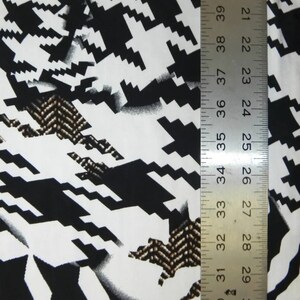 60" Wide Big and Small Houndstooth Design on Polyester Spandex Fabric ...