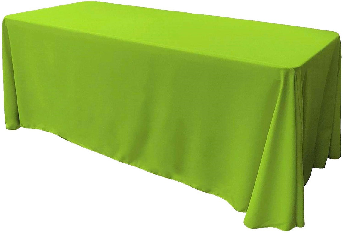 Lime Green Rectangular Seamless Polyester Poplin Tablecloth - Etsy