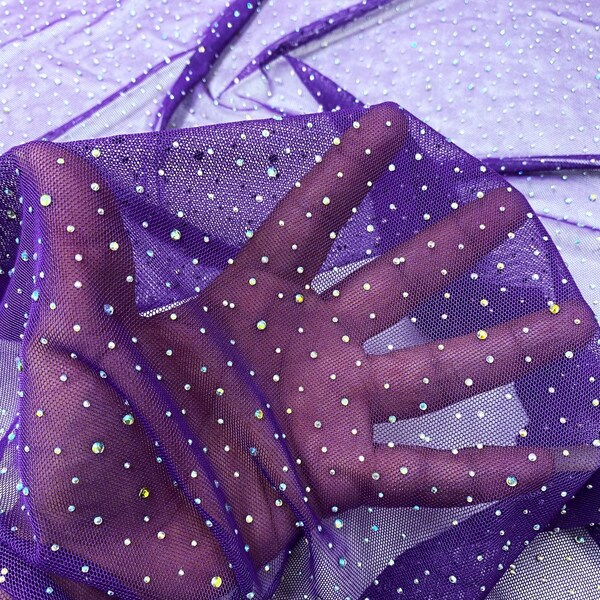 Rhinestone Mesh - Etsy