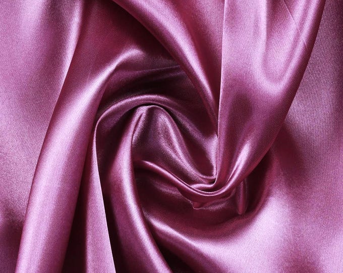 Mauve 60" Wide Light Weight Stretch Silk Charmeuse Silk-like Feel ...