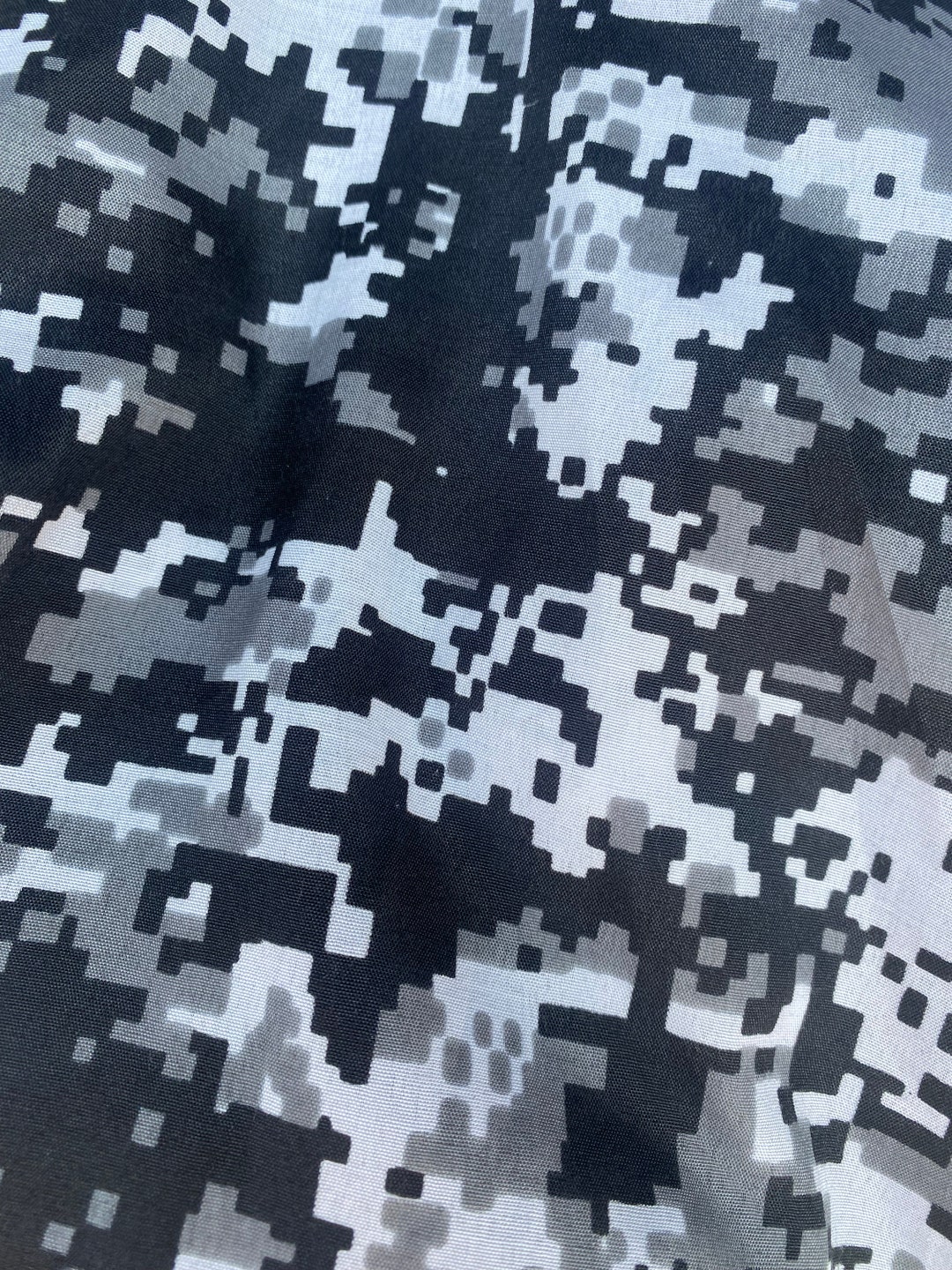 Black & White 58/60" Wide Digital Camouflage Print Poly Cotton Fabric ...