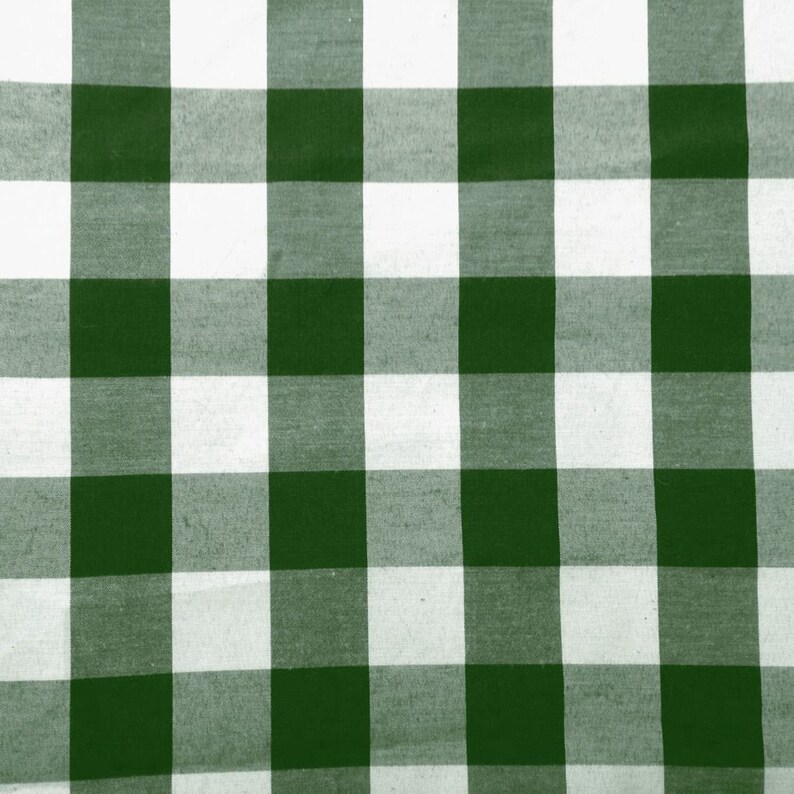 Hunter Green & White 60 Wide 65/35% Poly/cotton Gingham - Etsy