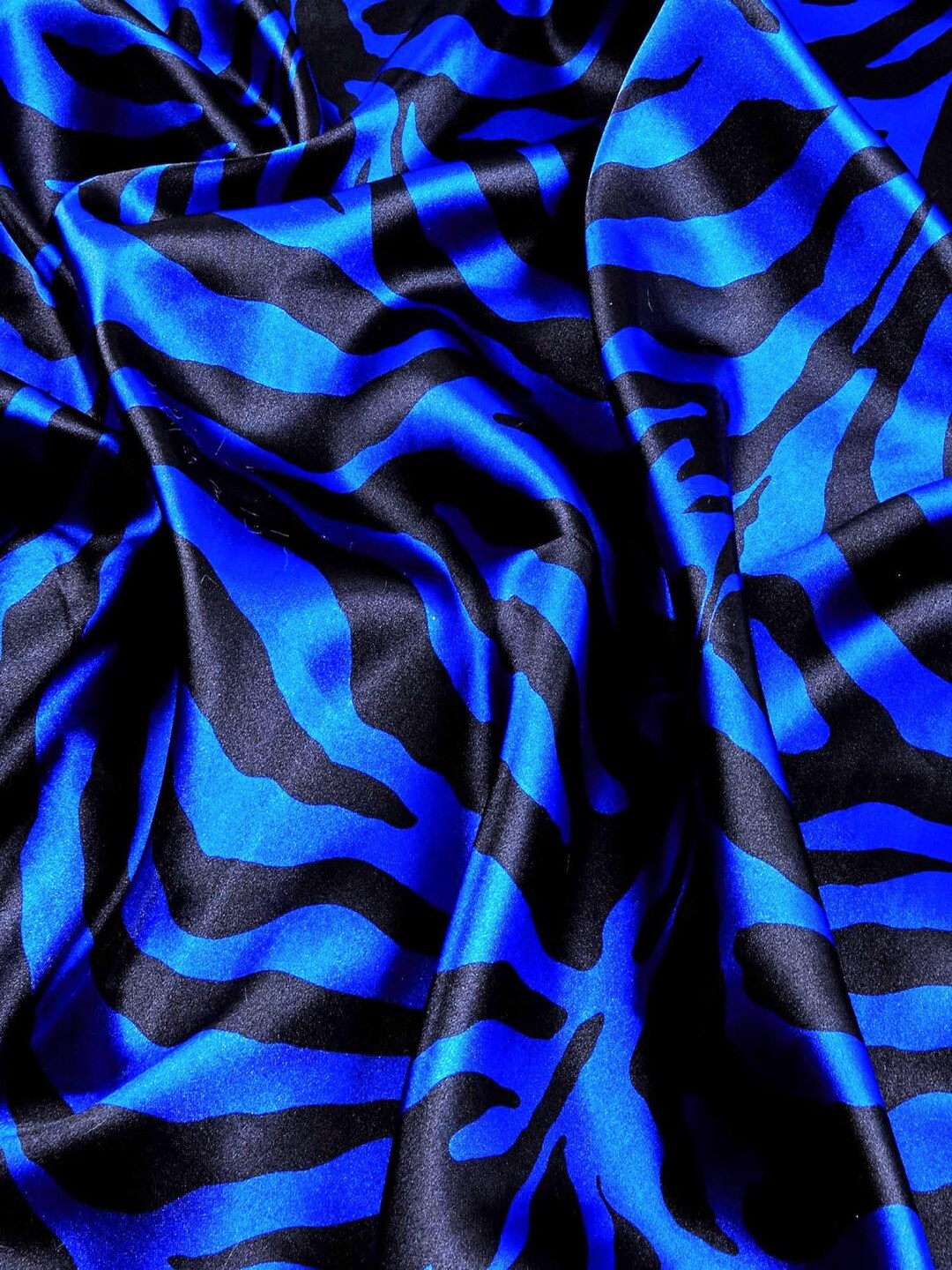 Zebra Print Charmeuse Satin 60" Wide Fabric by the Yard - Etsy