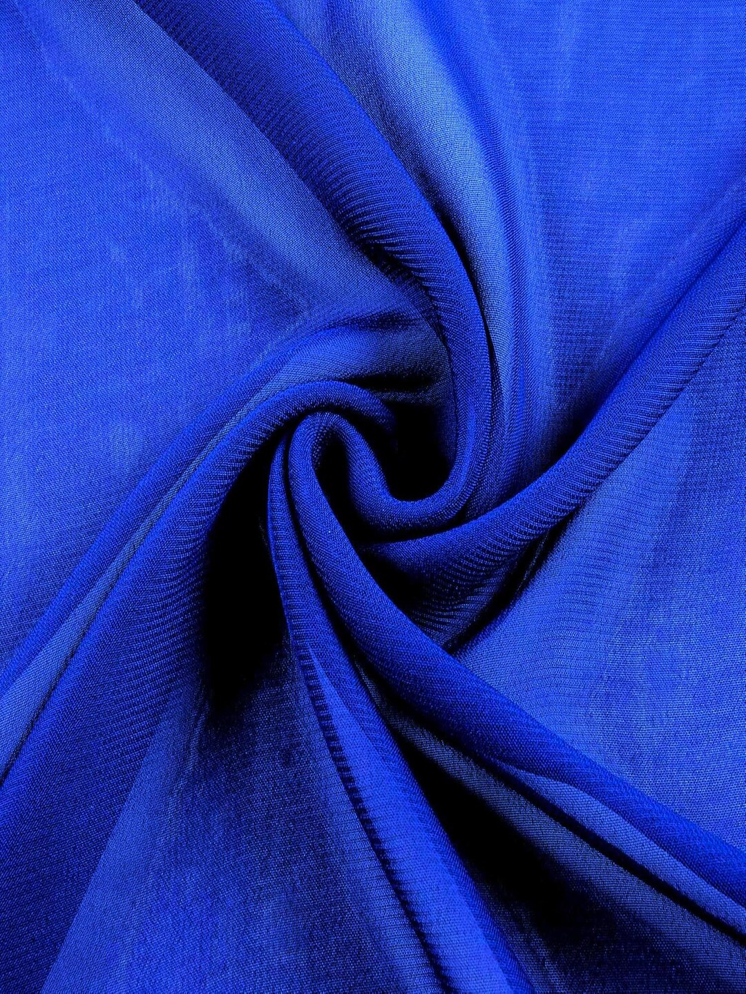 Royal Blue 60" Wide Silky Chiffon Fabric | Imitation Silk Chiffon ...