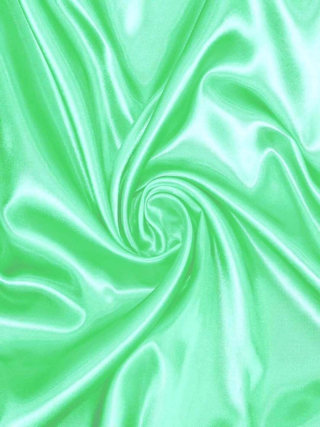 Tea Green 60" Wide Heavy Weight 100% Polyester Bridal Satin Fabric ...