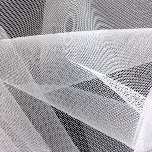 White 58" Wide Petticoat Hard Net Fabric Stiff Tulle Mesh Can-can Net ...