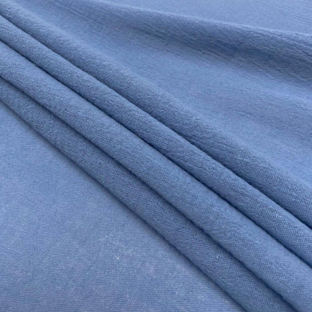 Steel Blue 48/50" Wide - 100% Cotton Island Breeze Gauze Fabric ...