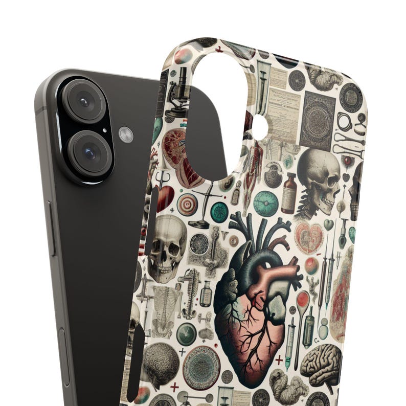 Vintage Organ Anatomy Medical Tools Medicine Slim Phone Cases - Etsy
