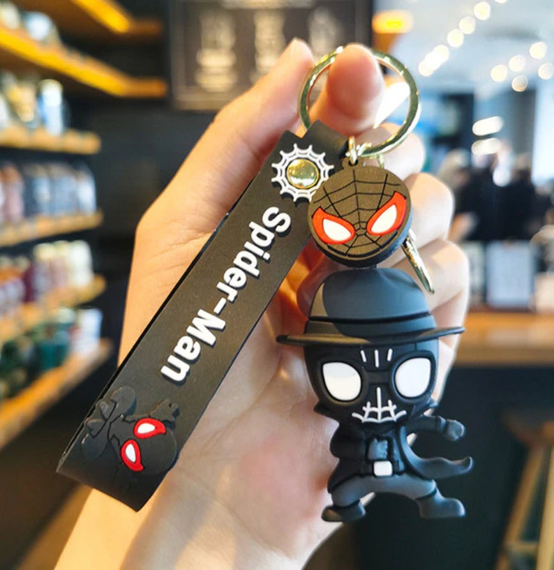 Marvel Spider Man Keychain - Etsy