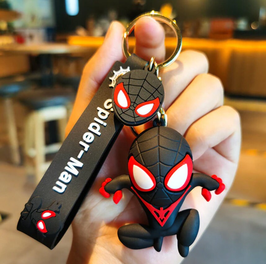 Marvel Spider Man Keychain - Etsy