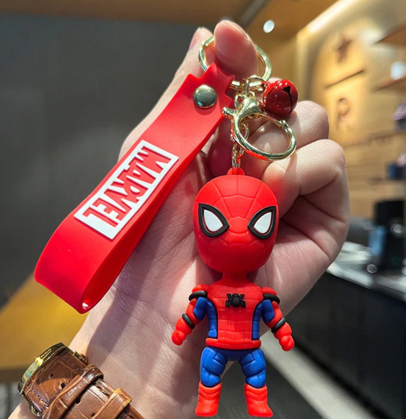 Marvel Spider Man Keychain - Etsy