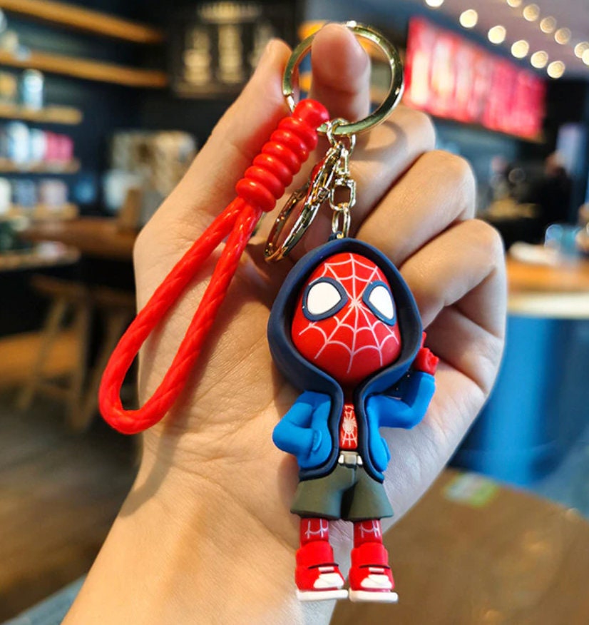 Marvel Spider Man Keychain - Etsy