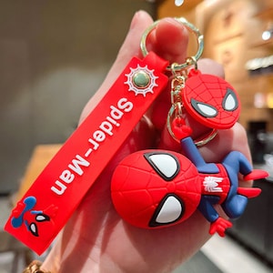 Marvel Spider Man Keychain - Etsy