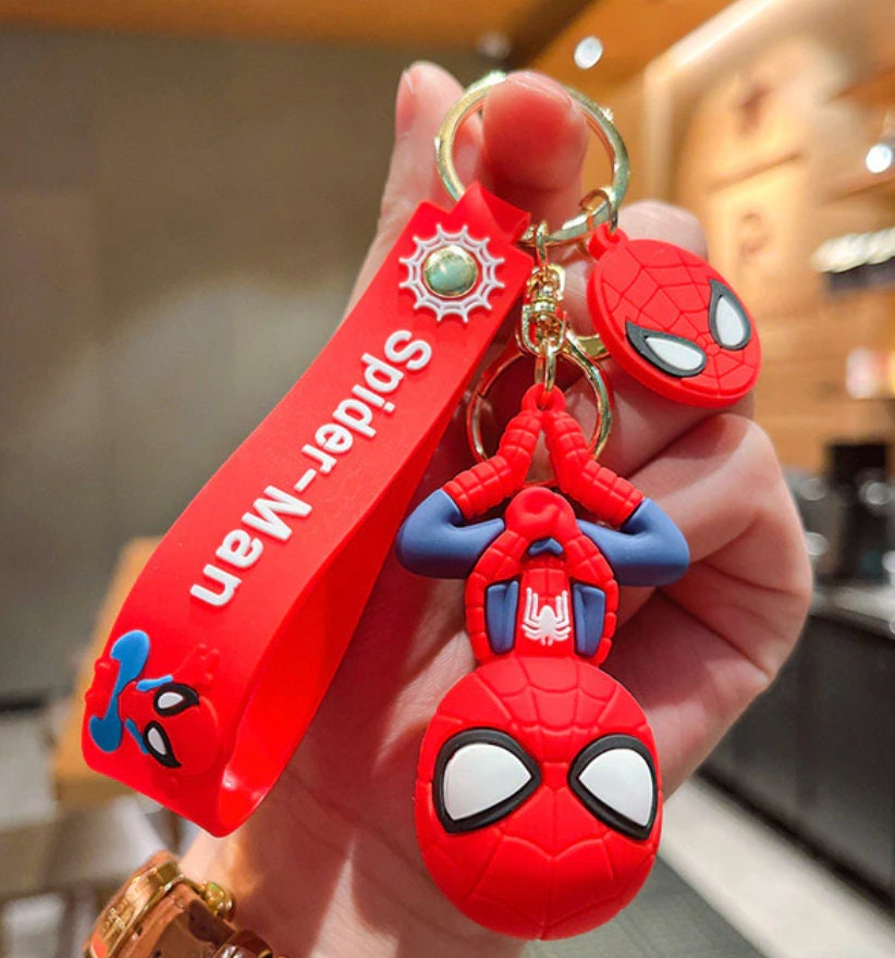 Marvel Spider Man Keychain - Etsy