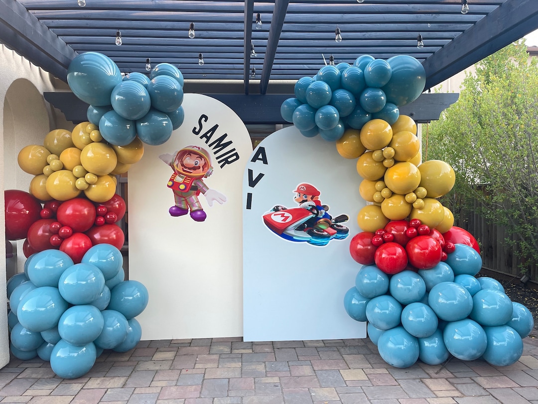 Super Mario Balloon Garland, Mario Balloon,balloon Garland Kit ...