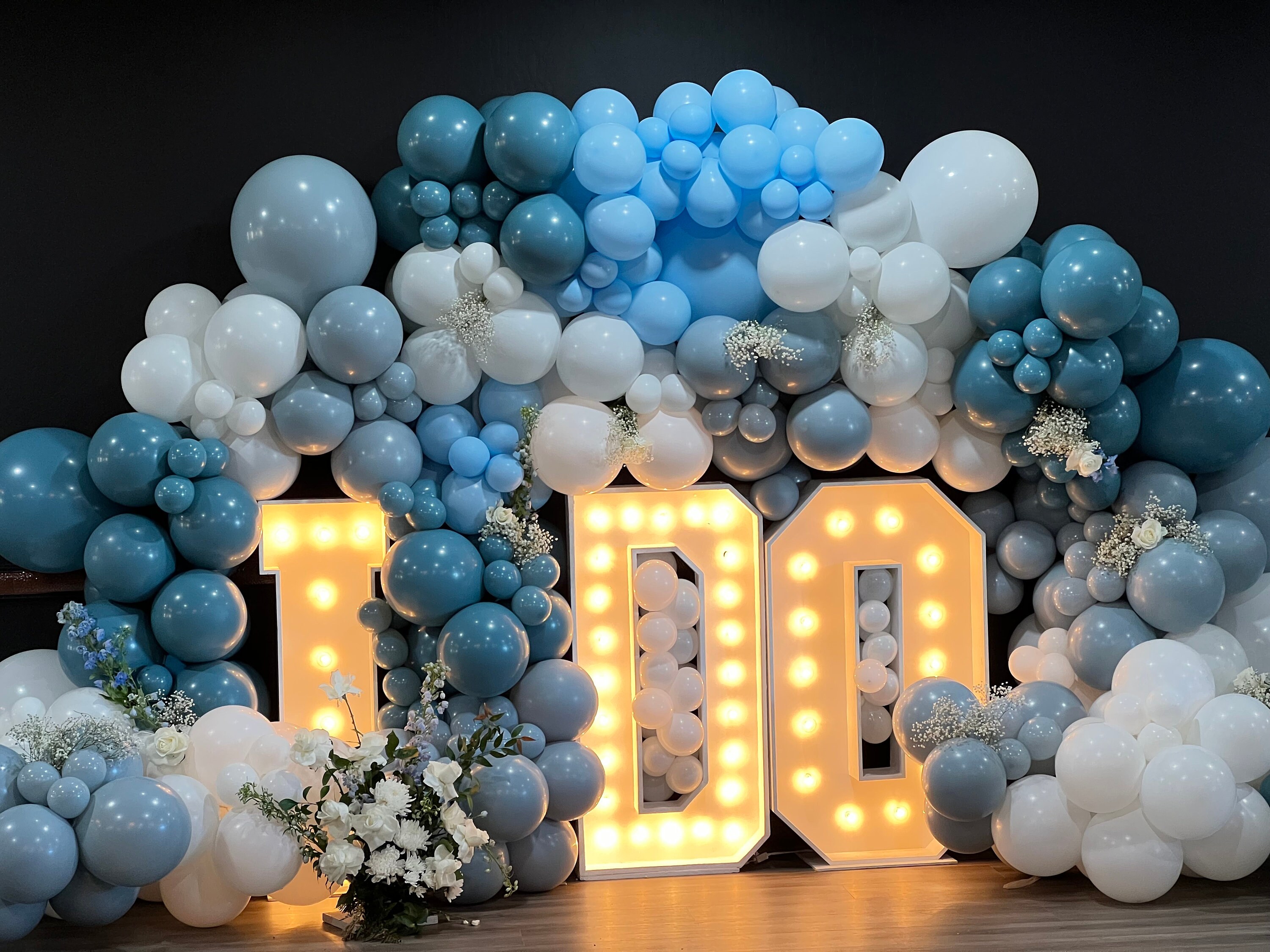 Proposal Balloon Garland Kit, Balloon Garland, Neutral Balloon,blue ...