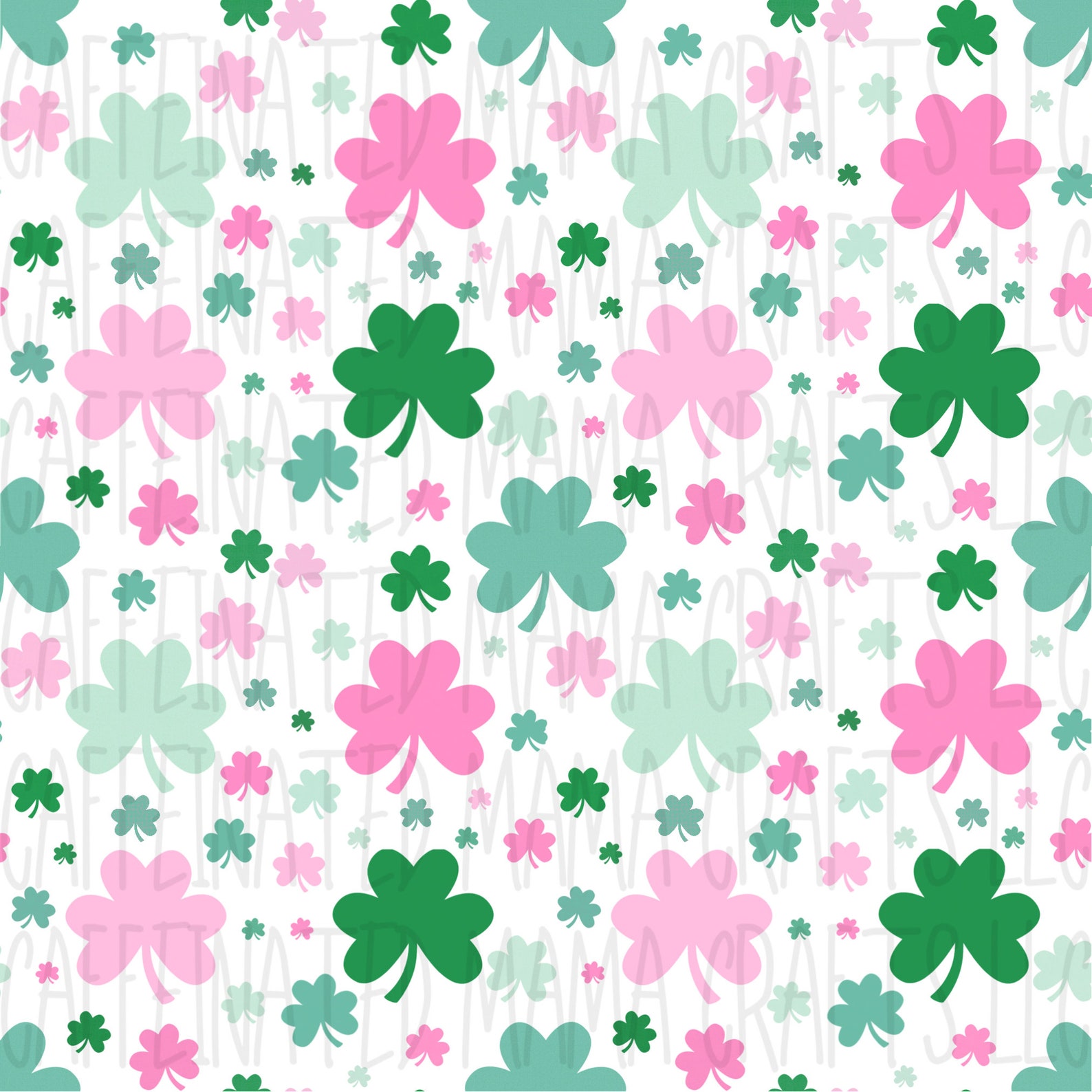 Shamrock Seamless, Four Leaf Clover, Lucky Shamrock, Seamless, PNG ...