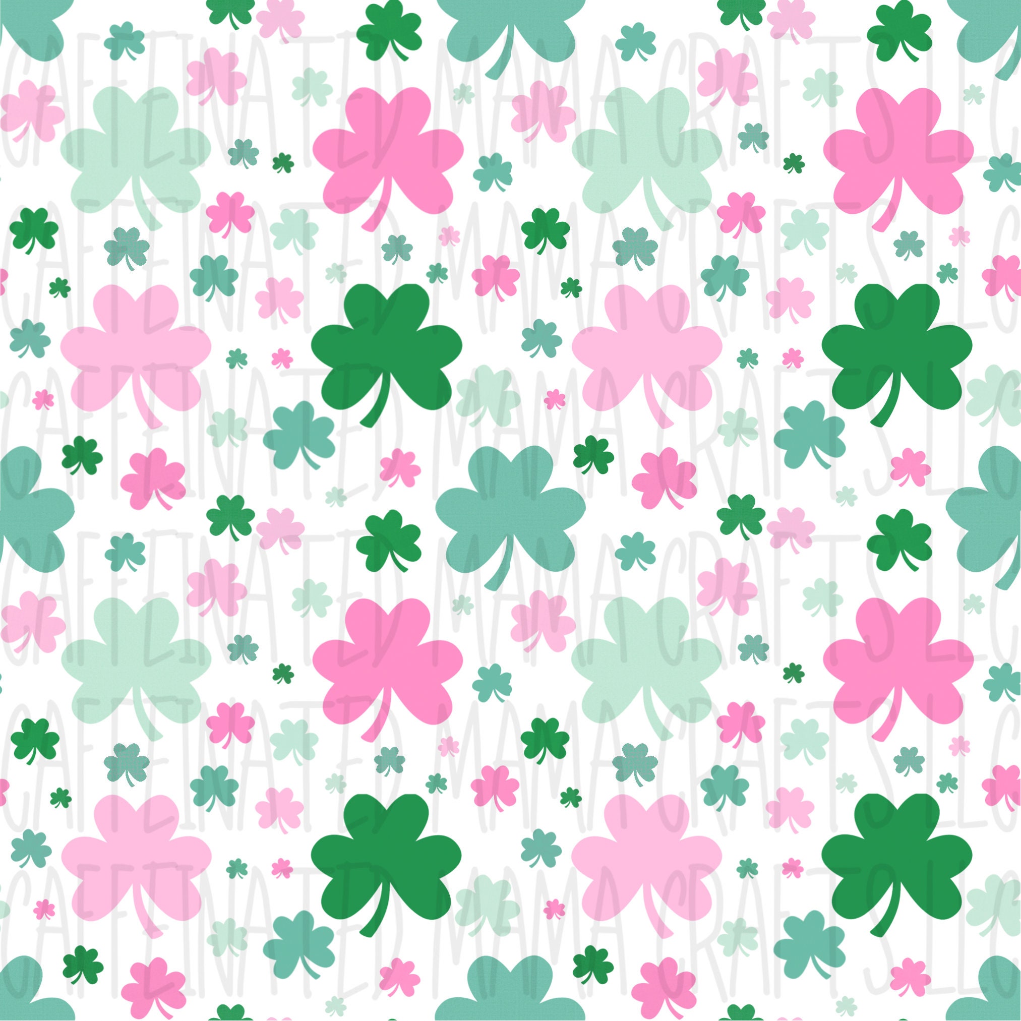 Shamrock Seamless, Four Leaf Clover, Lucky Shamrock, Seamless, PNG ...