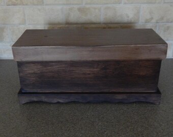 Custom Stained and Painted on Box With Brown Stain on Box and Says ...