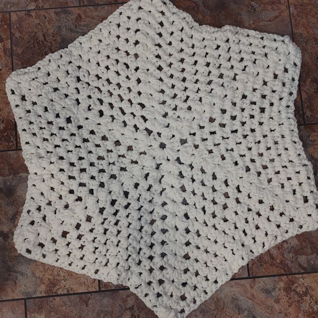 Crocheted Cream Wall Hanging or Baby Rug for Nursery - Etsy