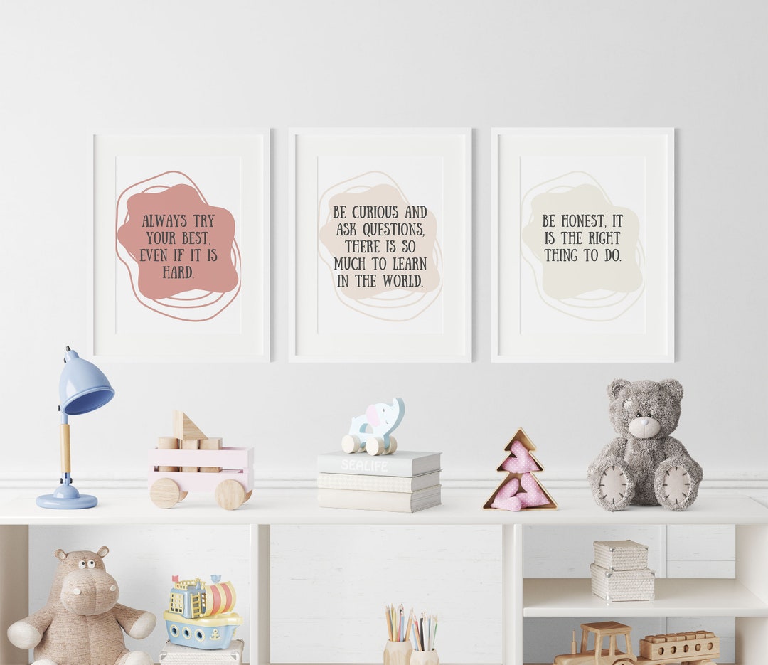 15 Encouraging Printable Wall Poster for Kids Room Decor - Etsy