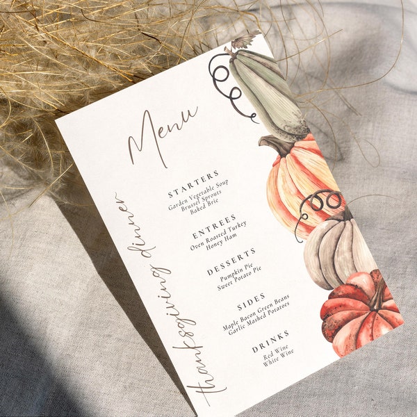 Menu Template - Etsy
