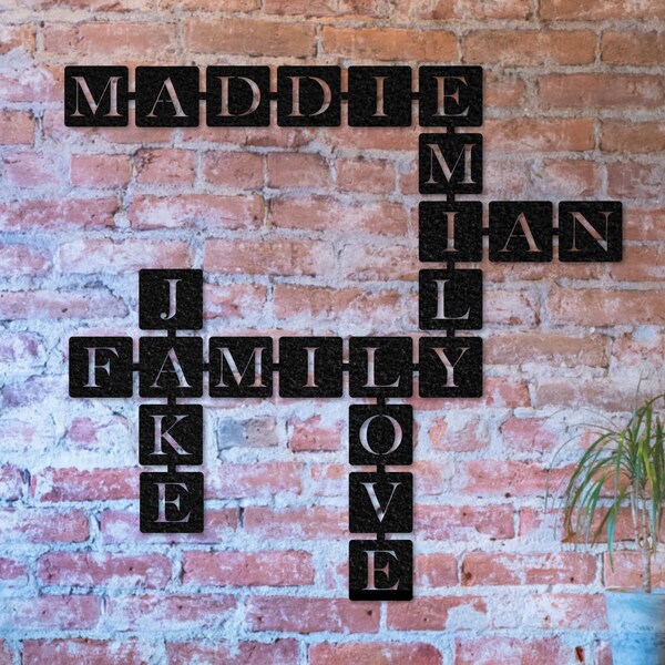 Scrabble Name Sign - Etsy