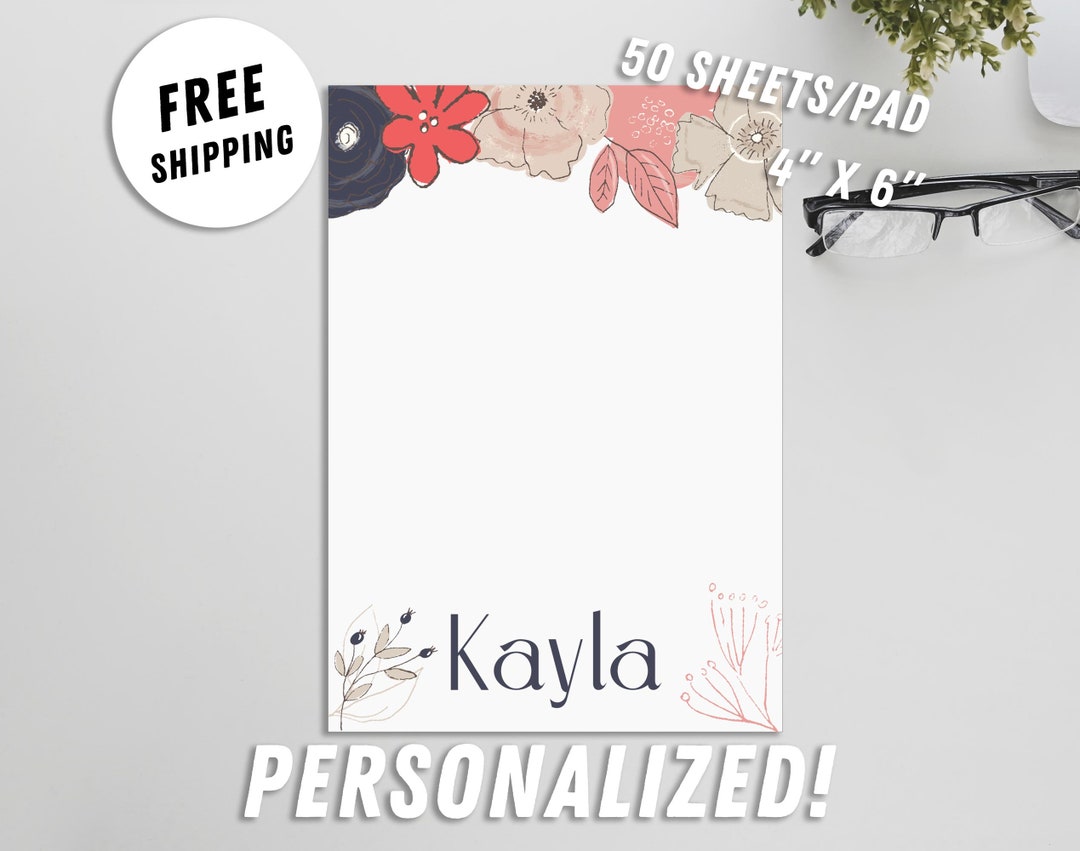 Cute Custom Sticky Notes With Name Cute Sticky Notes Teacher - Etsy