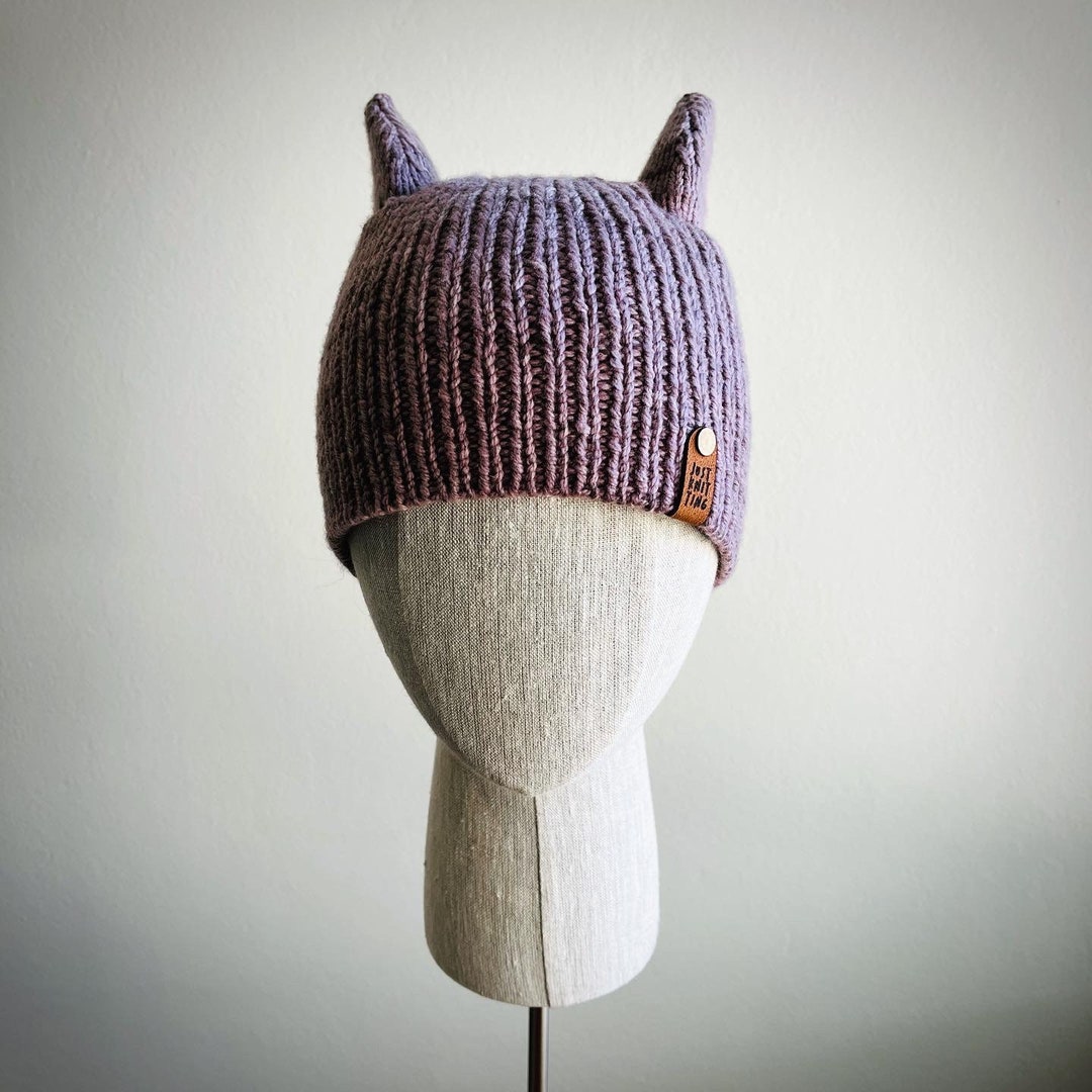 Knitting Pattern: Mewtwo Pokemon Beanie (includes Toddler, Child ...