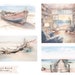 Beach Collection Clipart Set Summer Digital Watercolor Clip Art PNG ...