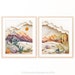 Desert Landscape Wall Art, Set of 2 Prints, Boho Nursery Decor, Neutral ...