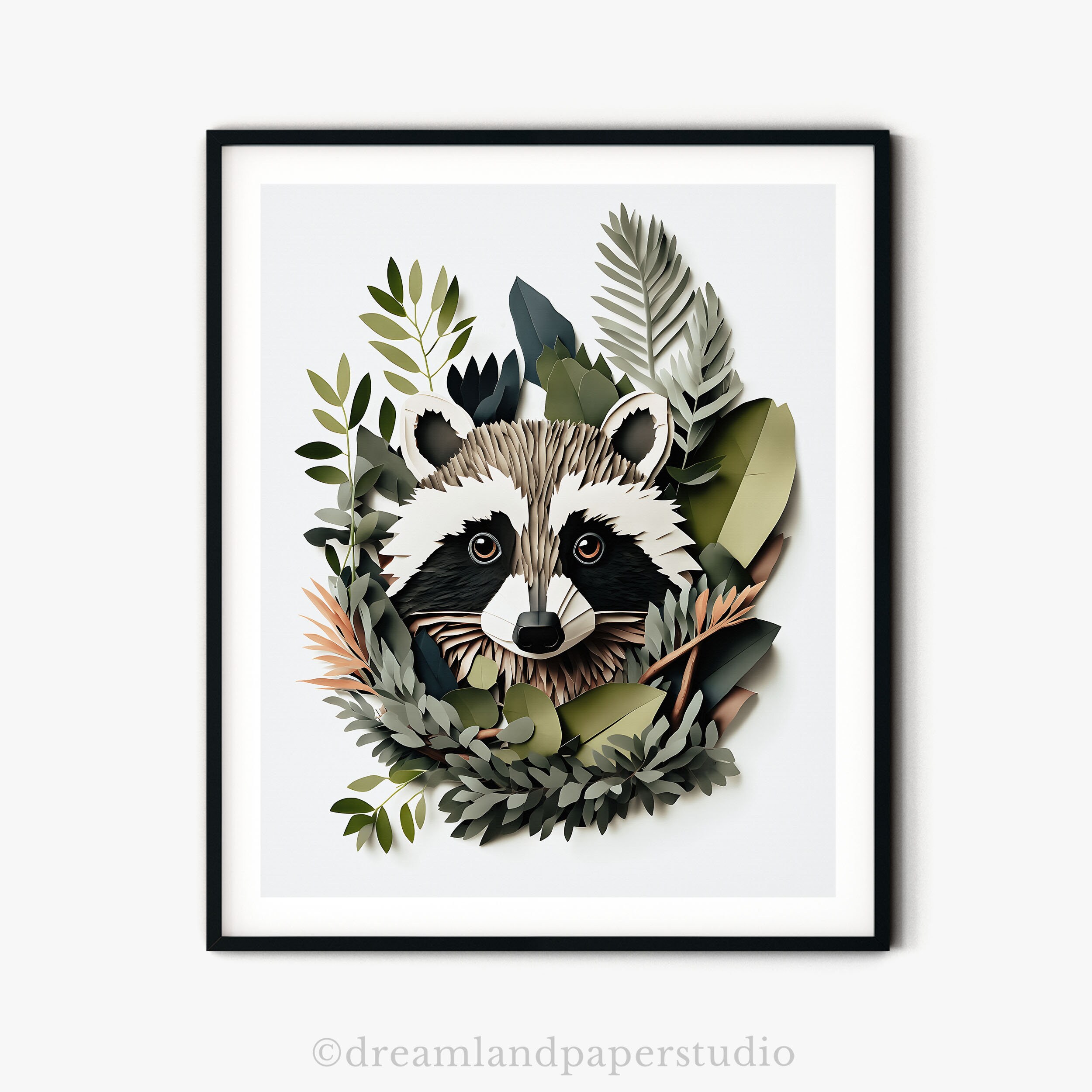 Woodland Nursery Raccoon Furry Little Creatures Nursery - Etsy