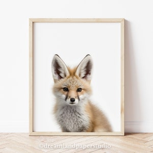 Cute Baby Animals, Set of 6 Woodland Creatures Prints, Outdoor Nature ...