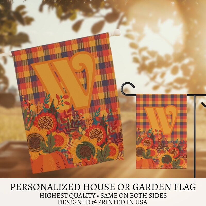 Monogram Garden Flag - Etsy