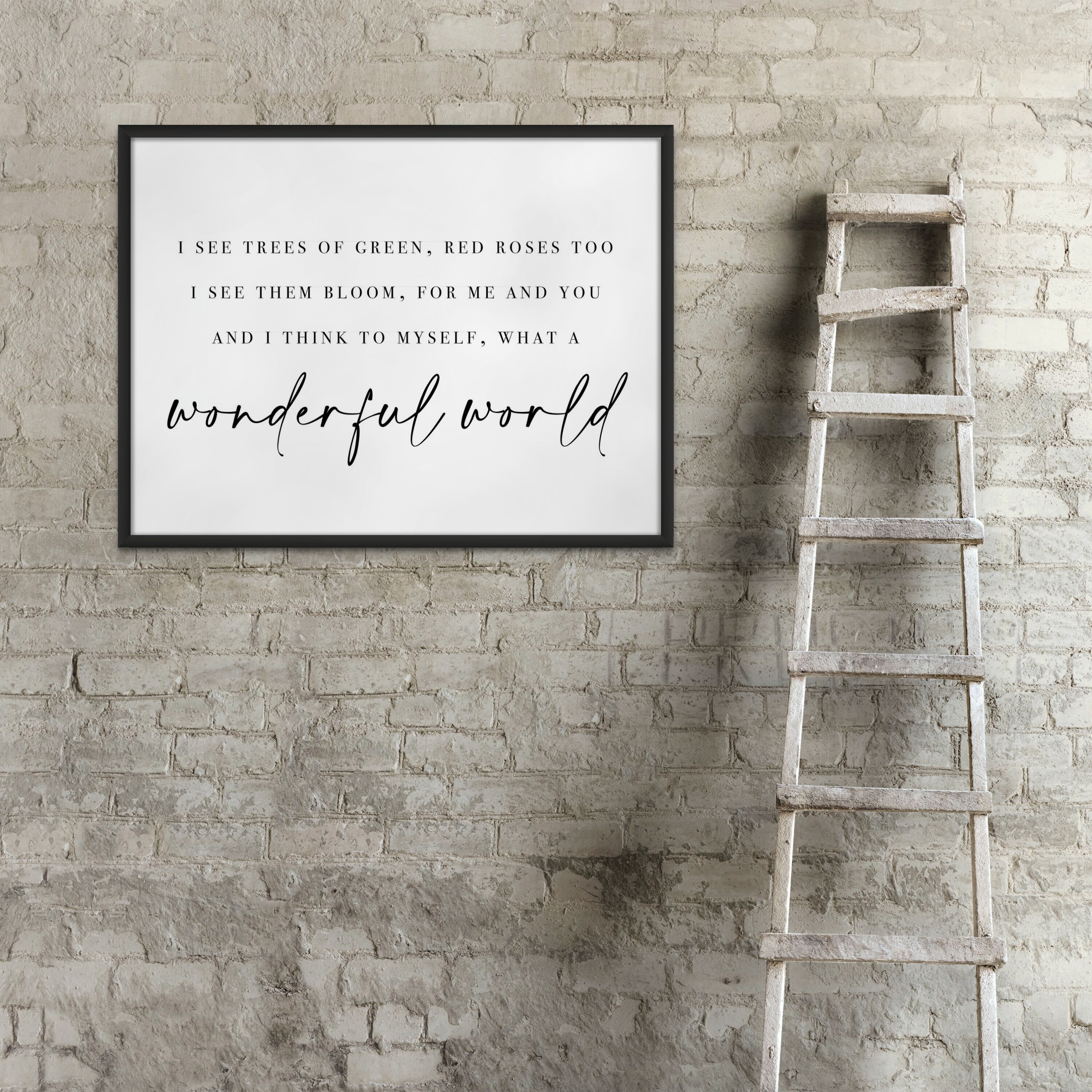 What a Wonderful World Poster Digital Download - Etsy