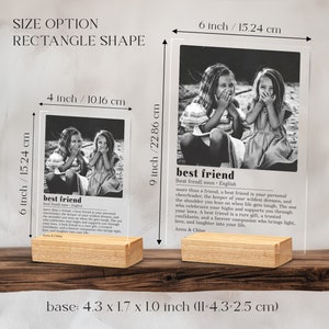 Best Friend Definition Plaque With Stand, Personalized Gifts for ...